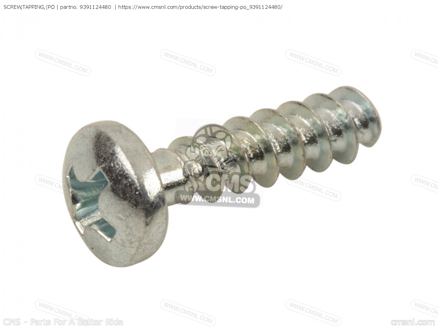 9391124480: Screw,tapping,(po Honda - buy the 93911-24480 at CMSNL
