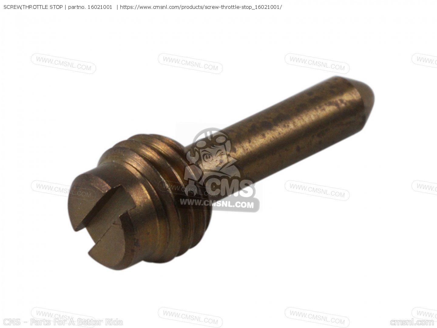 SCREW,THROTTLE STOP for KV75A5 1976 - order at CMSNL