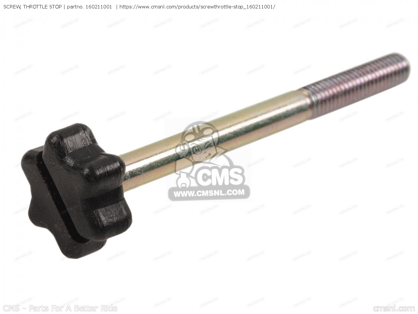 160211001: Screw, Throttle Stop Kawasaki - buy the 16021-1001 at CMSNL