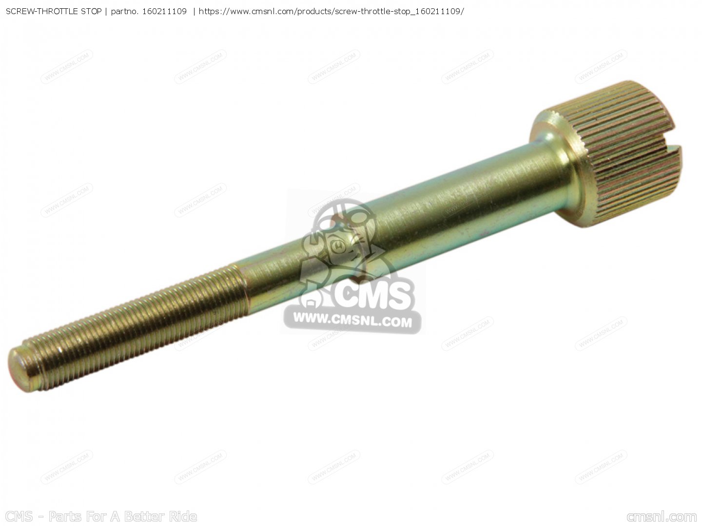 160211109: SCREW-THROTTLE STOP Kawasaki - buy the 16021-1109 at CMSNL