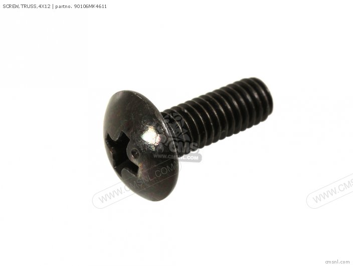 90106MK4611: Screw,truss,4x12 Honda - buy the 90106-MK4-611 at CMSNL
