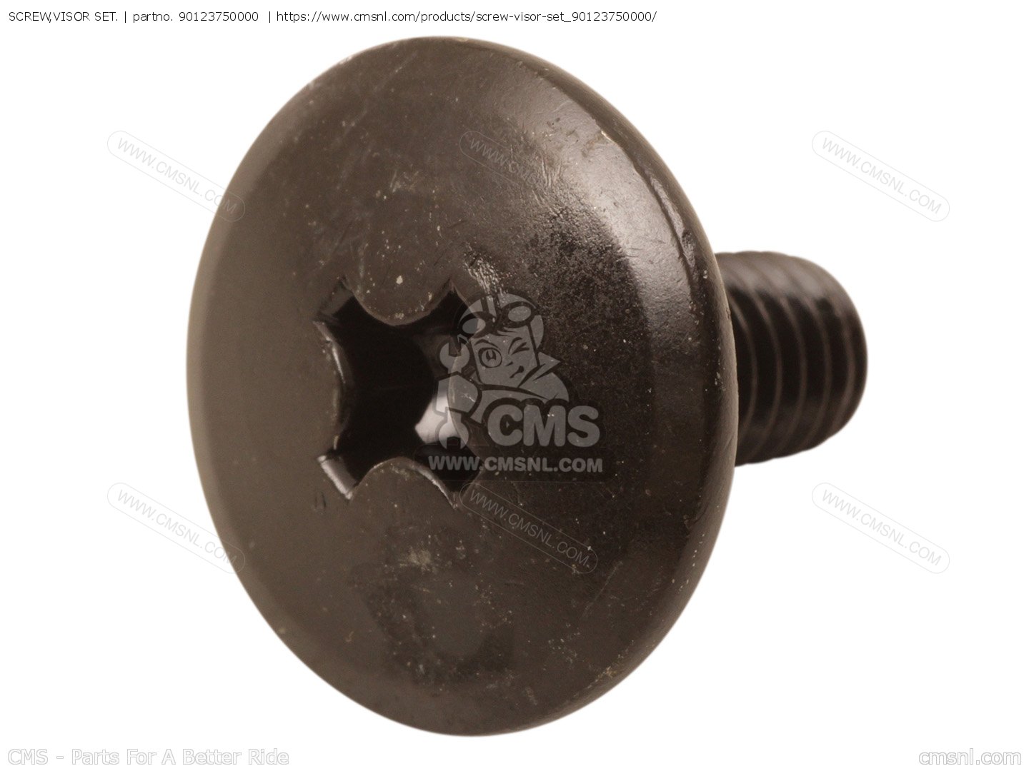 90123750000: Screw,visor Set. Honda - buy the 90123-750-000 at CMSNL
