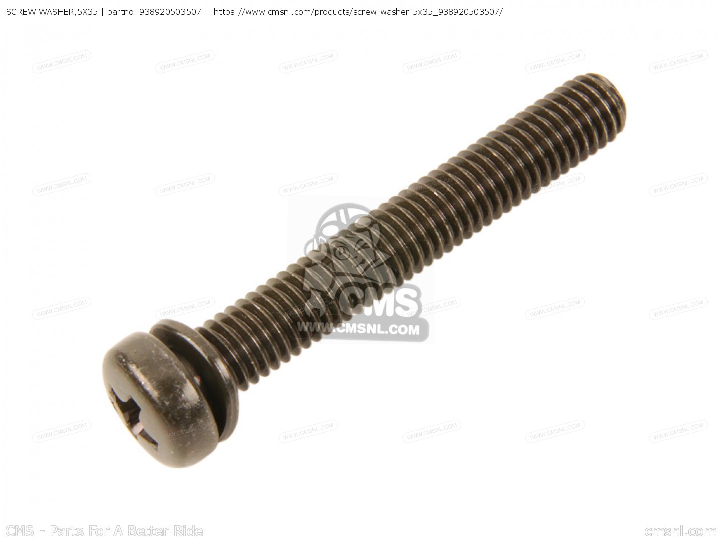 938920503507: SCREW-WASHER,5X35 Honda - buy the 93892-0503507 at CMSNL
