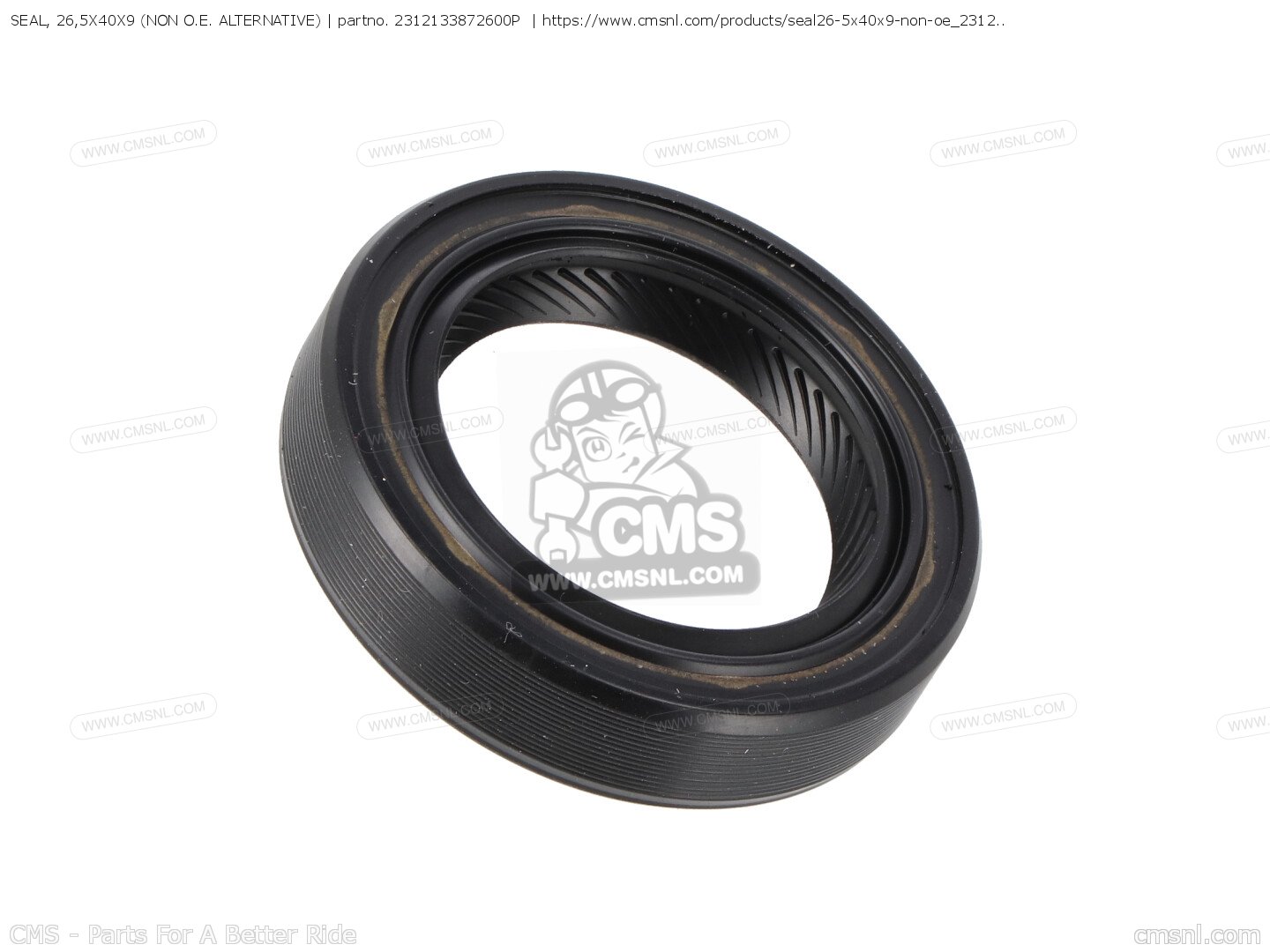 2312133872600P: SEAL, 26,5X40X9 (NON O.E. ALTERNATIVE) Alternative ...