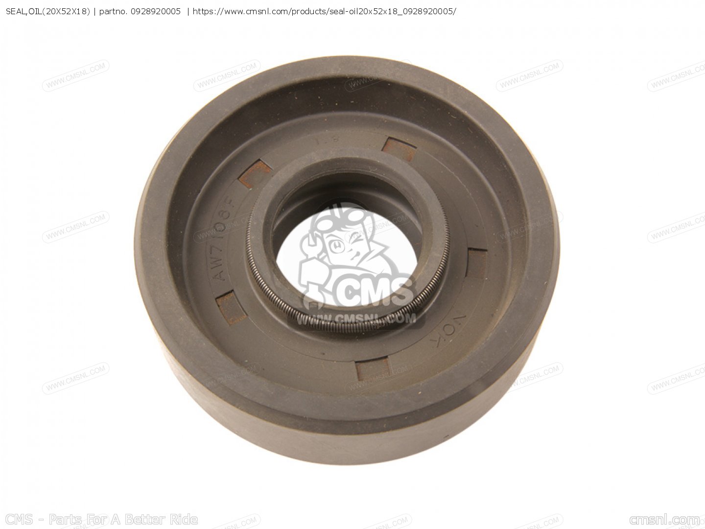 0928920005: SEAL,OIL(20X52X18) Suzuki - buy the 09289-20005 at CMSNL