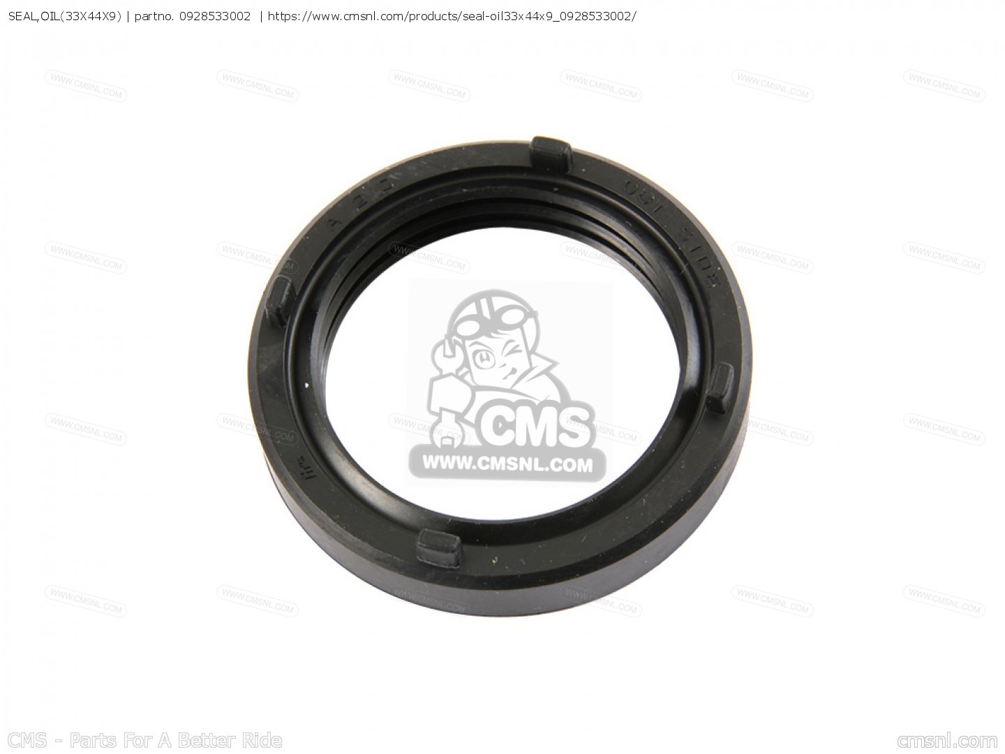 0928533002: SEAL,OIL(33X44X9) Suzuki - buy the 09285-33002 at CMSNL