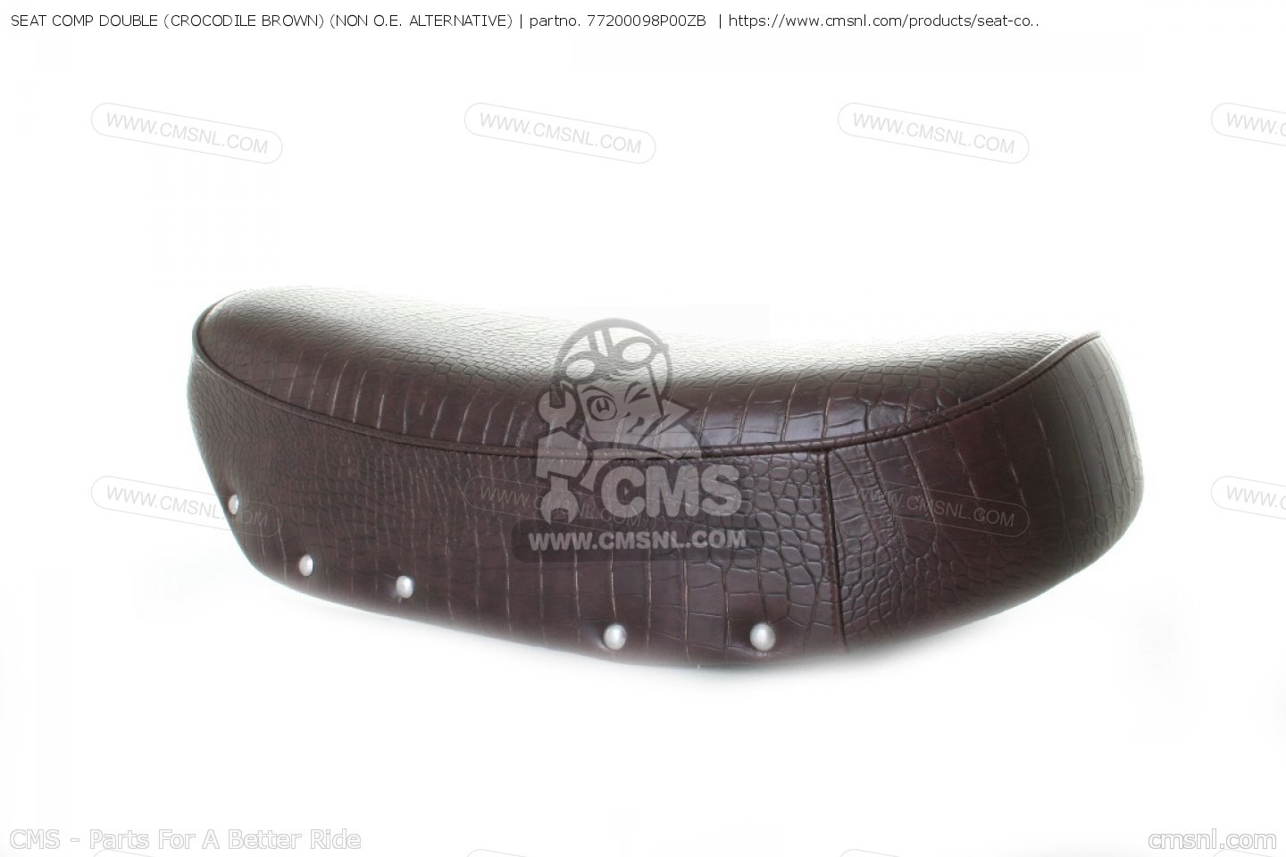 77200098P00ZB: SEAT COMP DOUBLE (CROCODILE BROWN) Honda - buy the 77200 ...