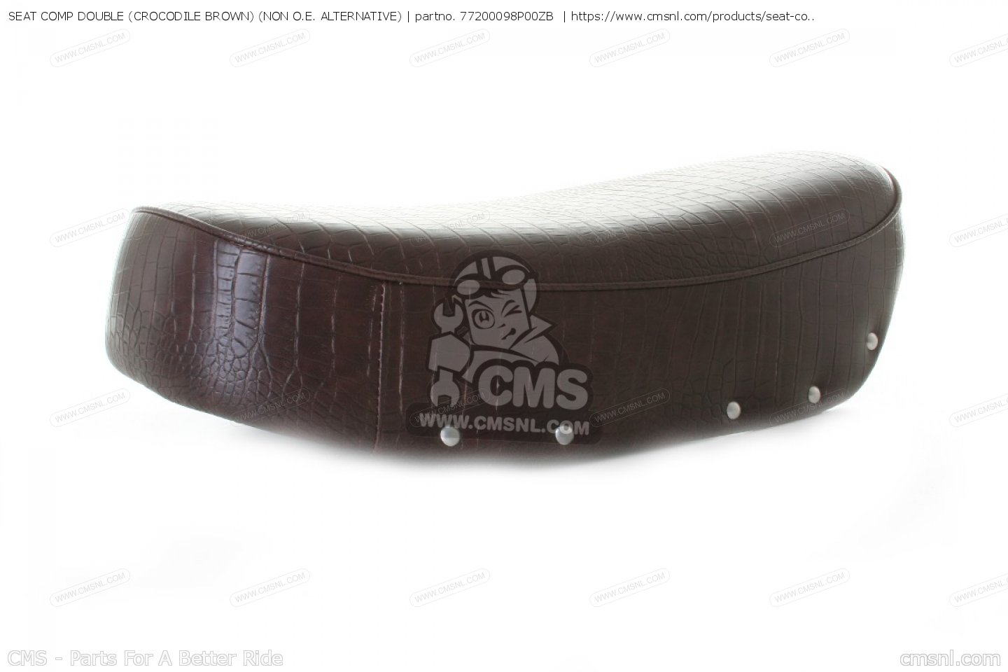 77200098P00ZB: SEAT COMP DOUBLE (CROCODILE BROWN) Honda - buy the 77200 ...