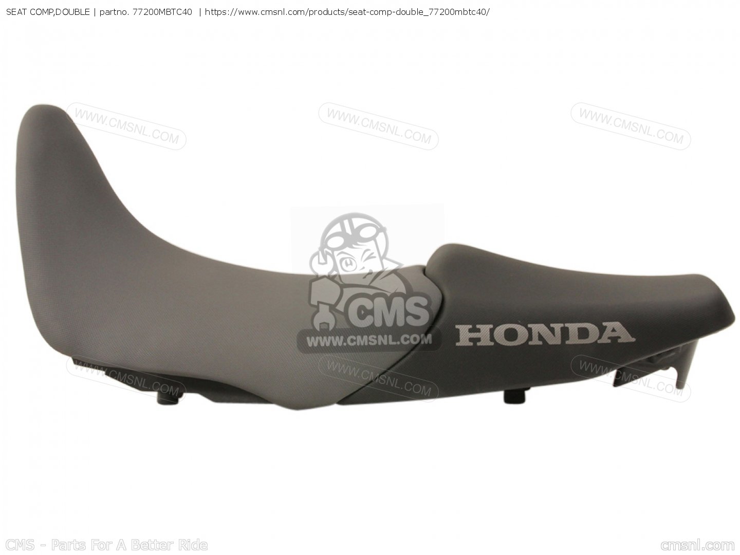 77200MBTC40: SEAT COMP,DOUBLE Honda - buy the 77200-MBT-C40 at CMSNL