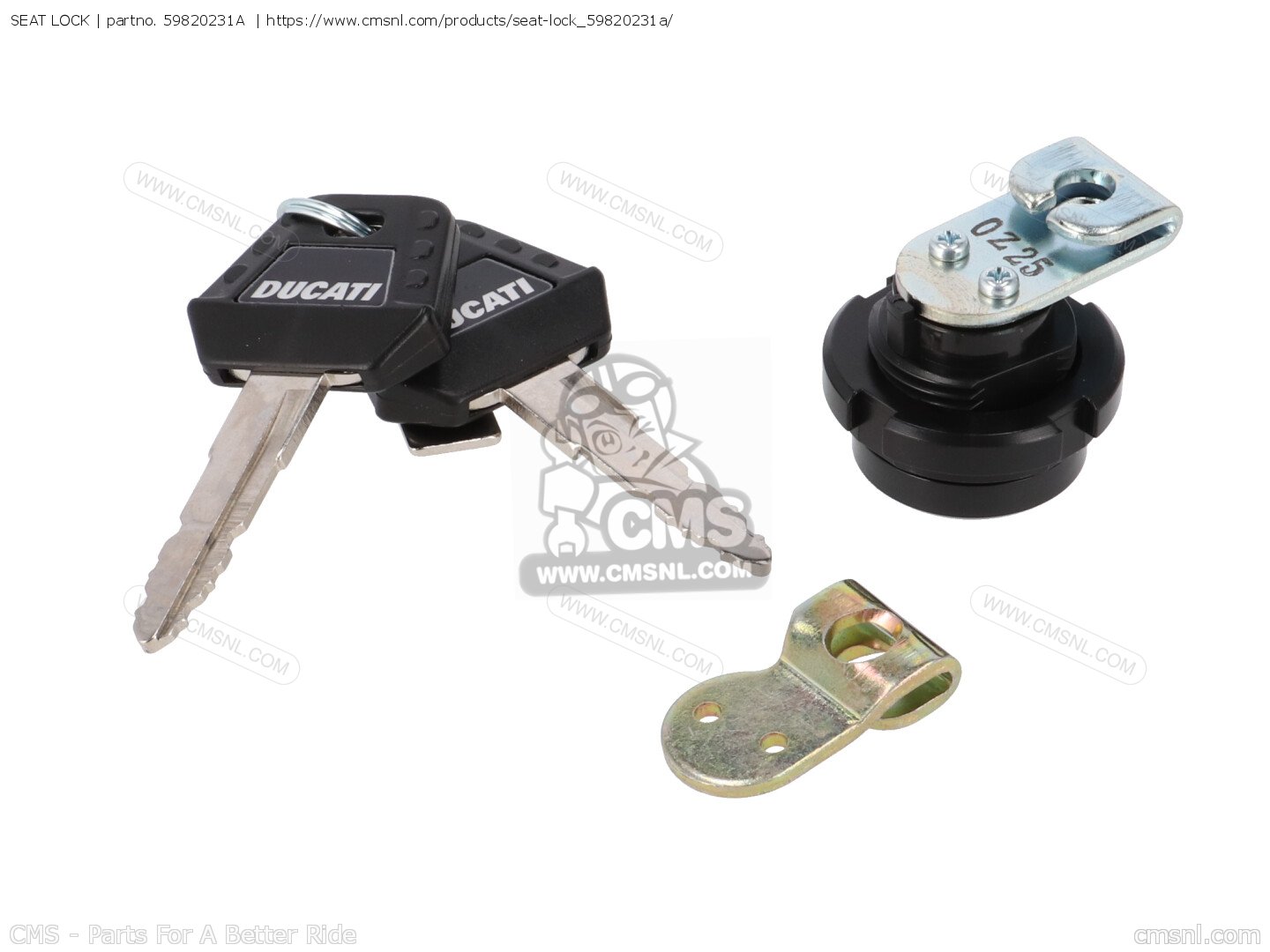 59820231A: SEAT LOCK Ducati - buy the 59820231A at CMSNL