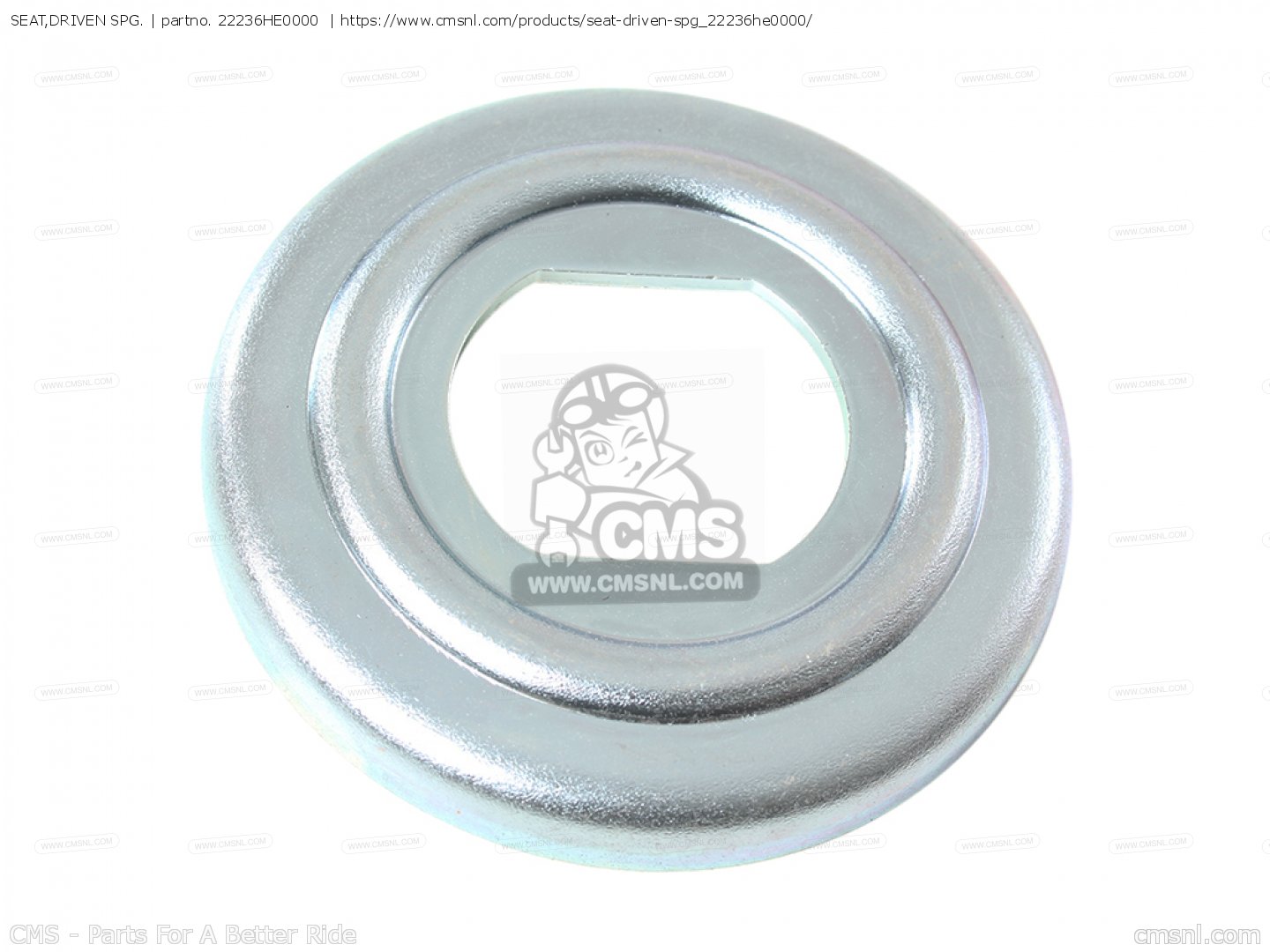 22236HE0000: SEAT,DRIVEN SPG. Honda - buy the 22236-HE0-000 at CMSNL