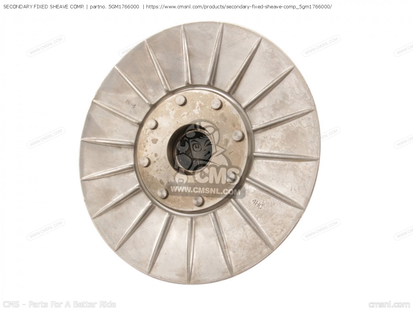 5GM1766000: Secondary Fixed Sheave Comp. Yamaha - buy the 5GM-17660-00 ...
