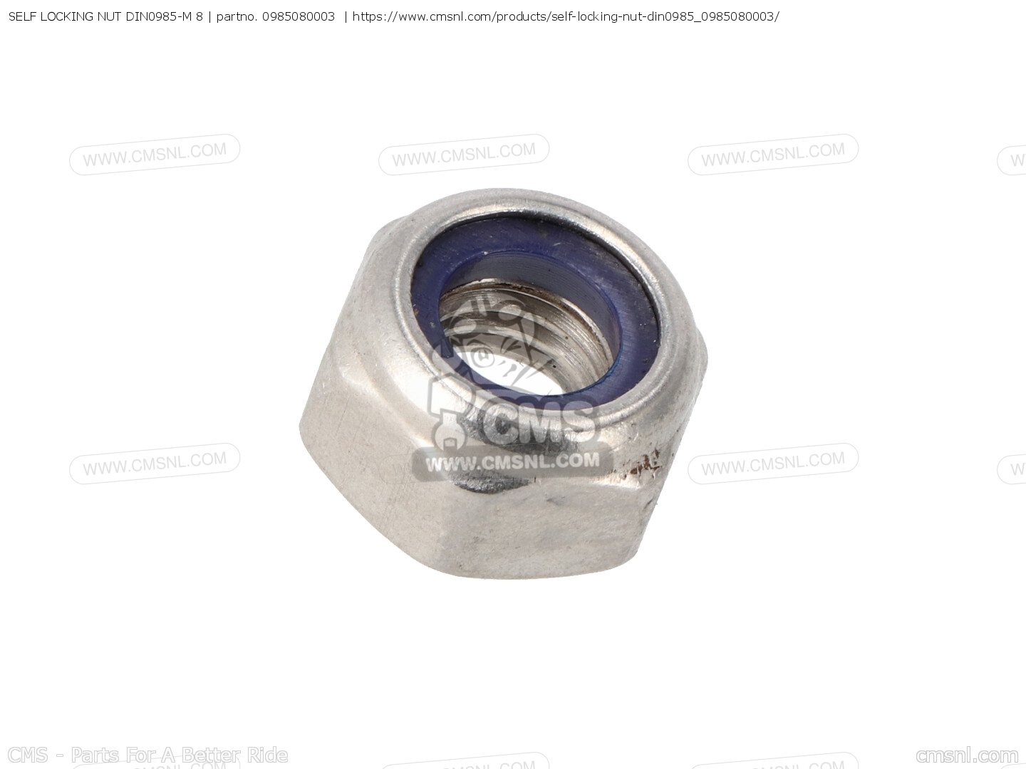 SELF LOCKING NUT DIN0985-M 8 for 450 RALLY Factory Replica 2019 - order at CMSNL