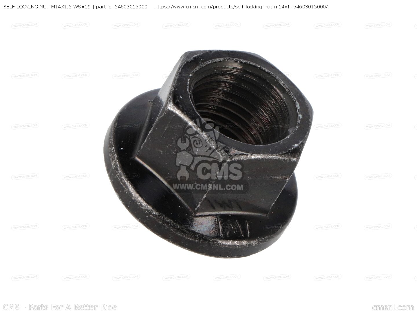 SELF LOCKING NUT M14X1,5 WS=19 for 125 SXS Europe 2001 - order at CMSNL