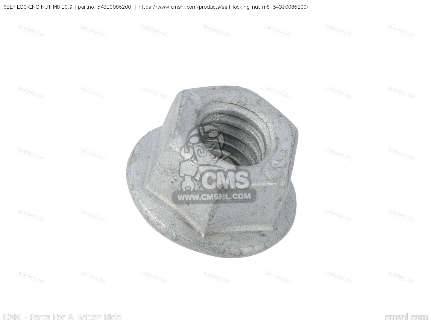 54310086200: SELF LOCKING NUT M8 10.9 KTM - buy the 54310086200 at CMSNL