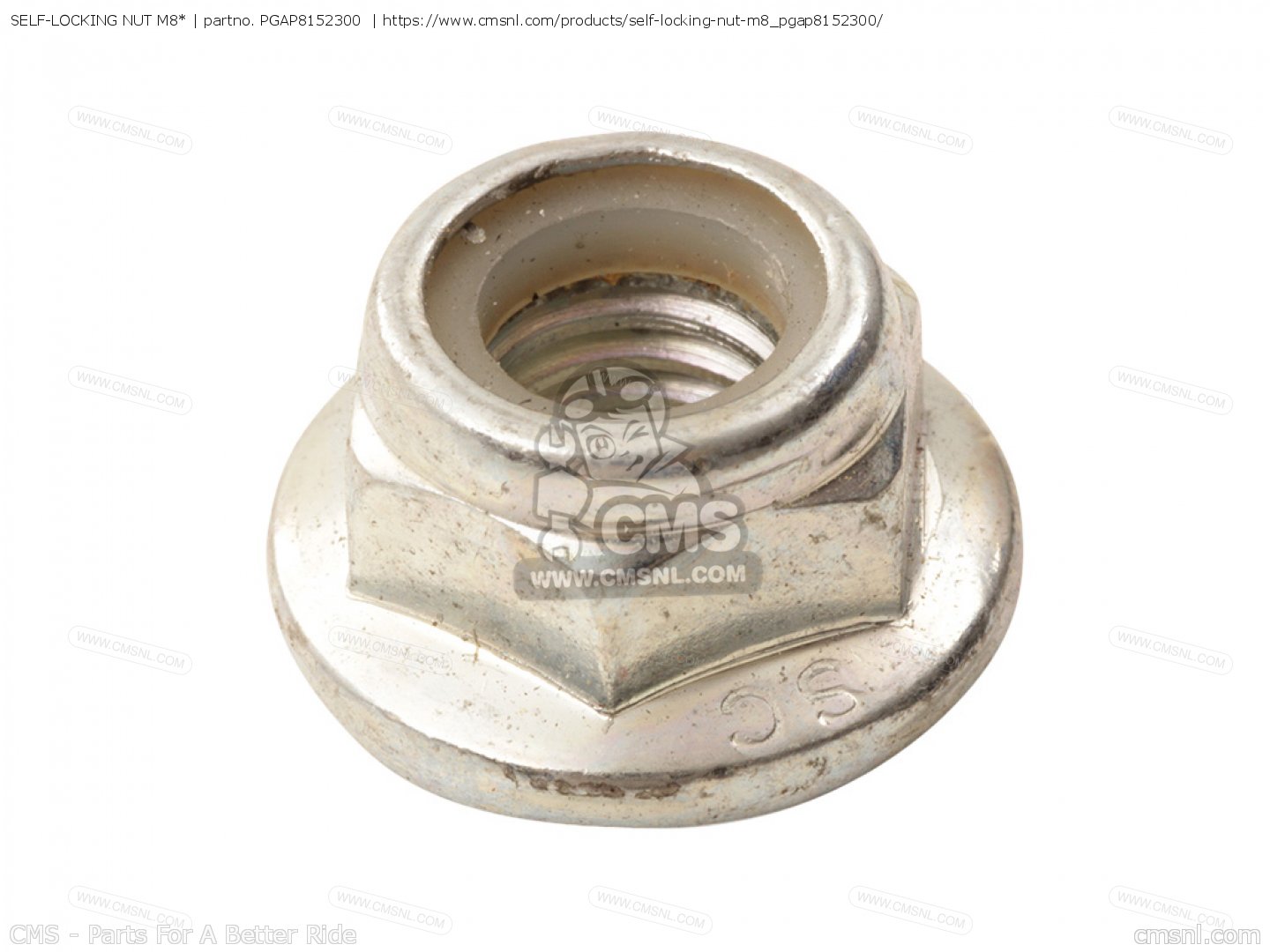 PGAP8152300: Self-locking Nut M8* Piaggio Group - buy the AP8152300 at ...