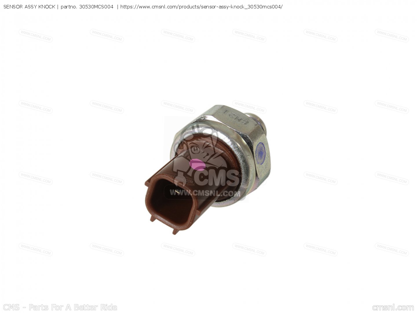 30530MCS004: SENSOR ASSY KNOCK Honda - buy the 30530-MCS-004 at CMSNL