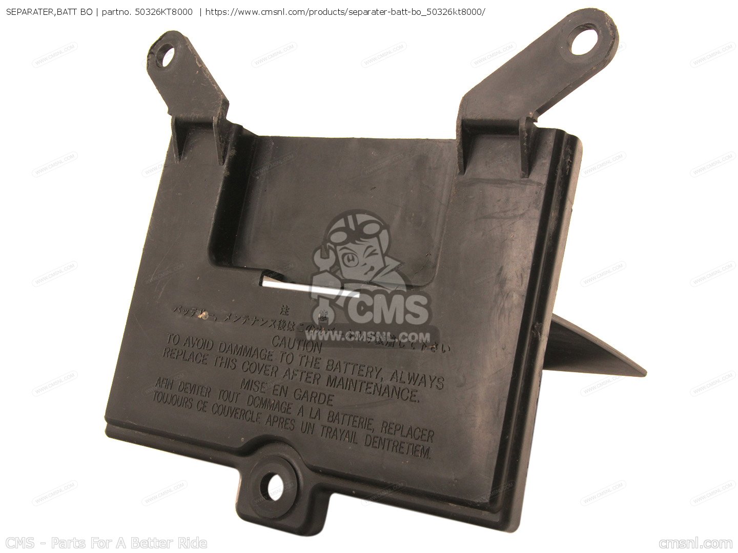 50326KT8000: Separater,batt Bo Honda - buy the 50326-KT8-000 at CMSNL