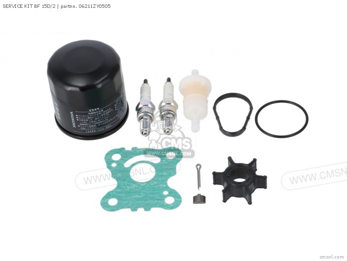 06211ZY0505: SERVICE KIT BF 15D/2 Honda - buy the 06211-ZY0-505 at CMSNL