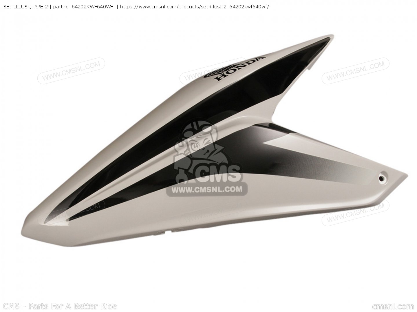 64202KWF640WF: SET ILLUST,TYPE 2 Honda - buy the 64202-KWF-640WF at CMSNL