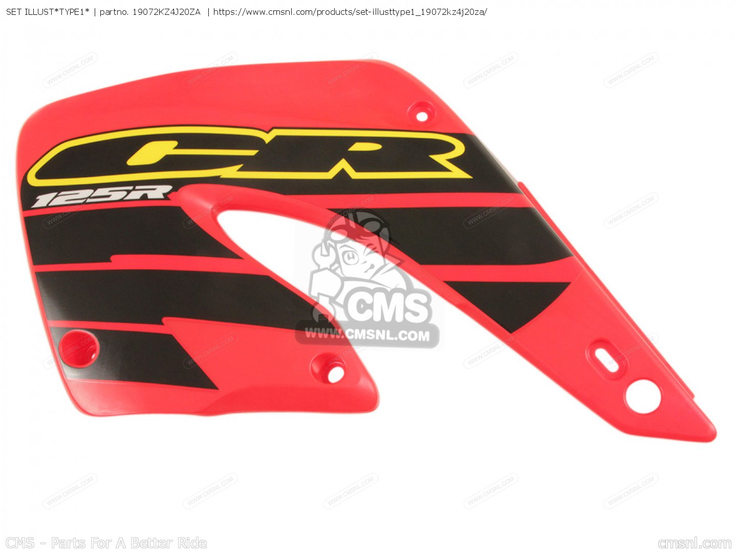 19072KZ4J20ZA: SET ILLUST*TYPE1* Honda - buy the 19072-KZ4-J20ZA at CMSNL