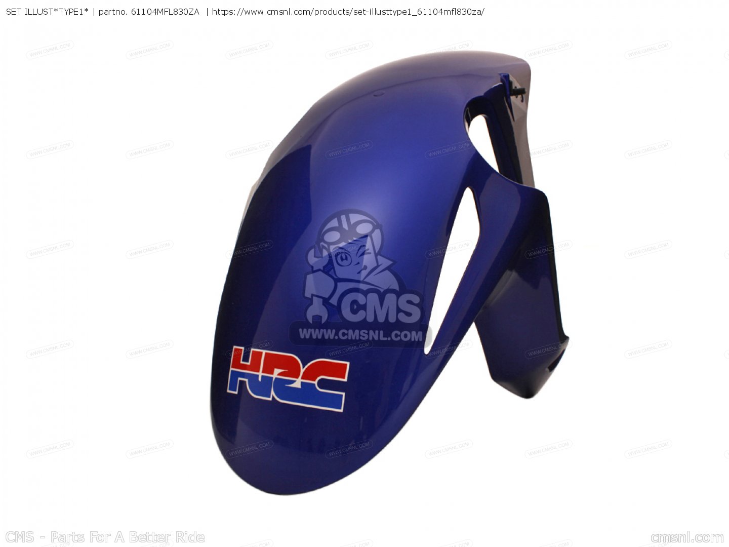 61104MFL830ZA: SET ILLUST*TYPE1* Honda - buy the 61104-MFL-830ZA at CMSNL