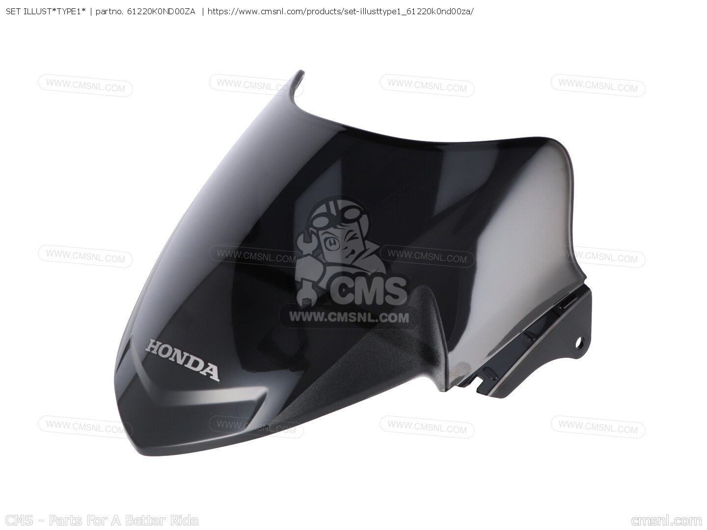 61220K0ND00ZA: SET ILLUST*TYPE1* Honda - buy the 61220-K0N-D00ZA at CMSNL