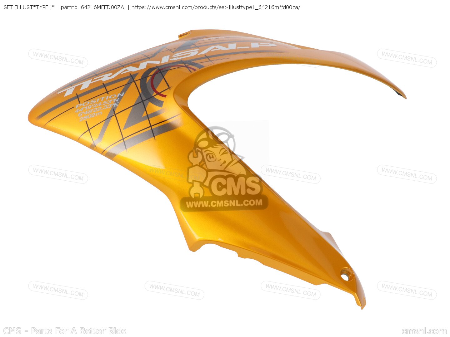 64216MFFD00ZA: SET ILLUST*TYPE1* Honda - buy the 64216-MFF-D00ZA at CMSNL