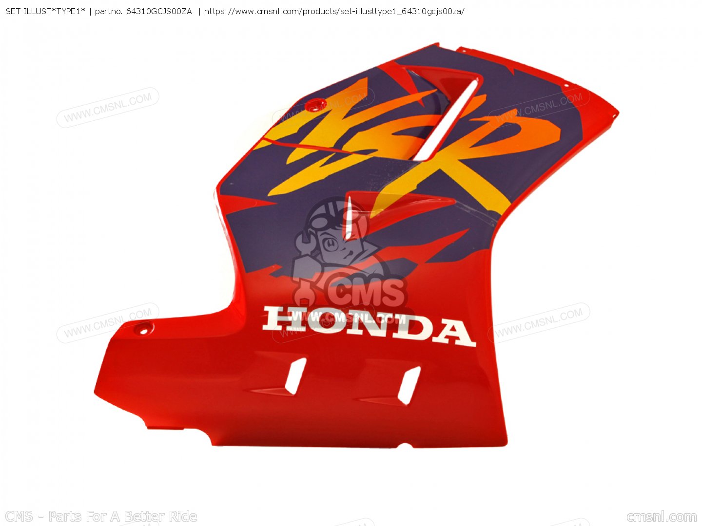 64310GCJS00ZA: SET ILLUST*TYPE1* Honda - buy the 64310-GCJ-S00ZA at CMSNL