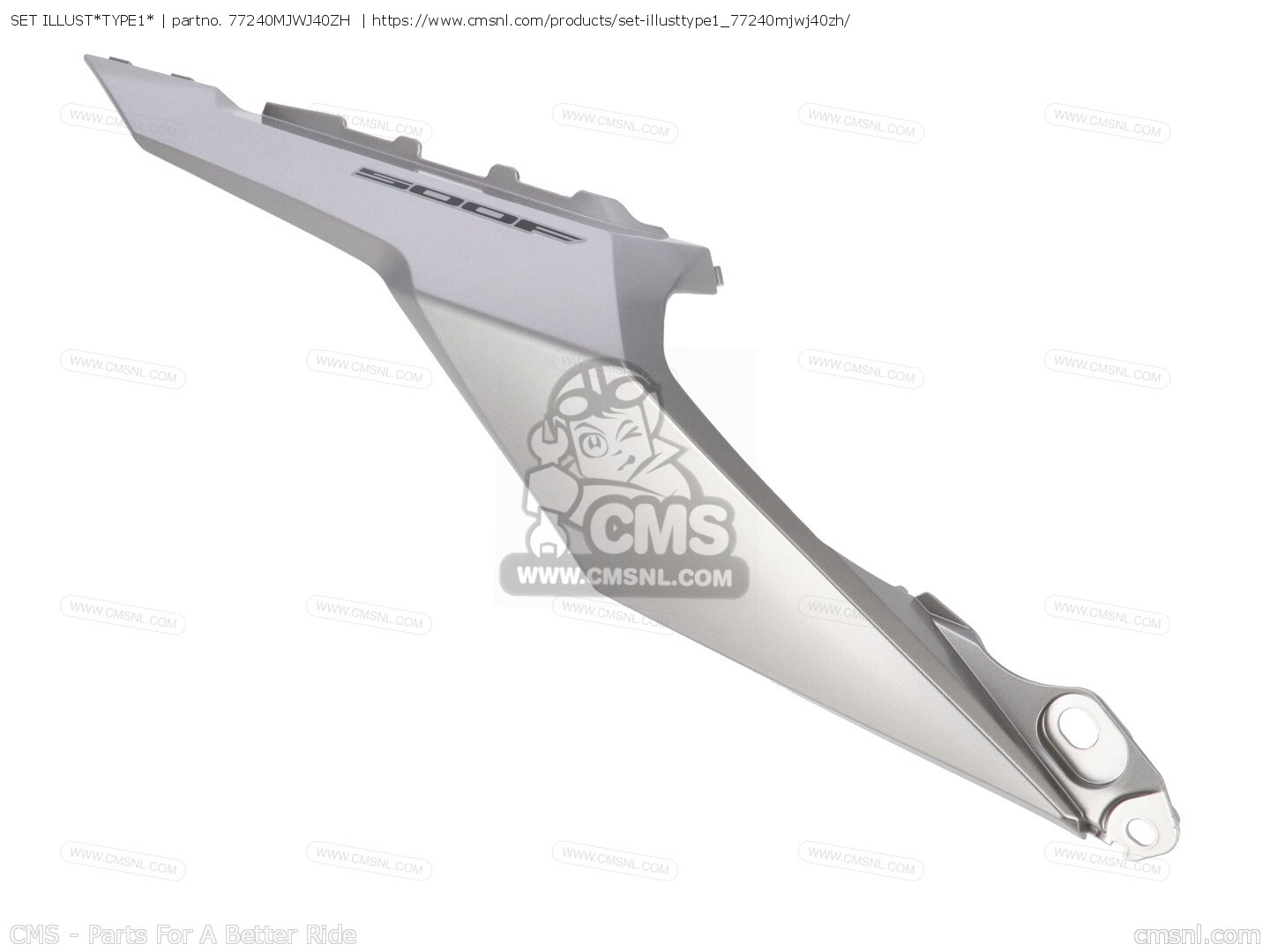 77240MJWJ40ZH: SET ILLUST*TYPE1* Honda - buy the 77240-MJW-J40ZH at CMSNL