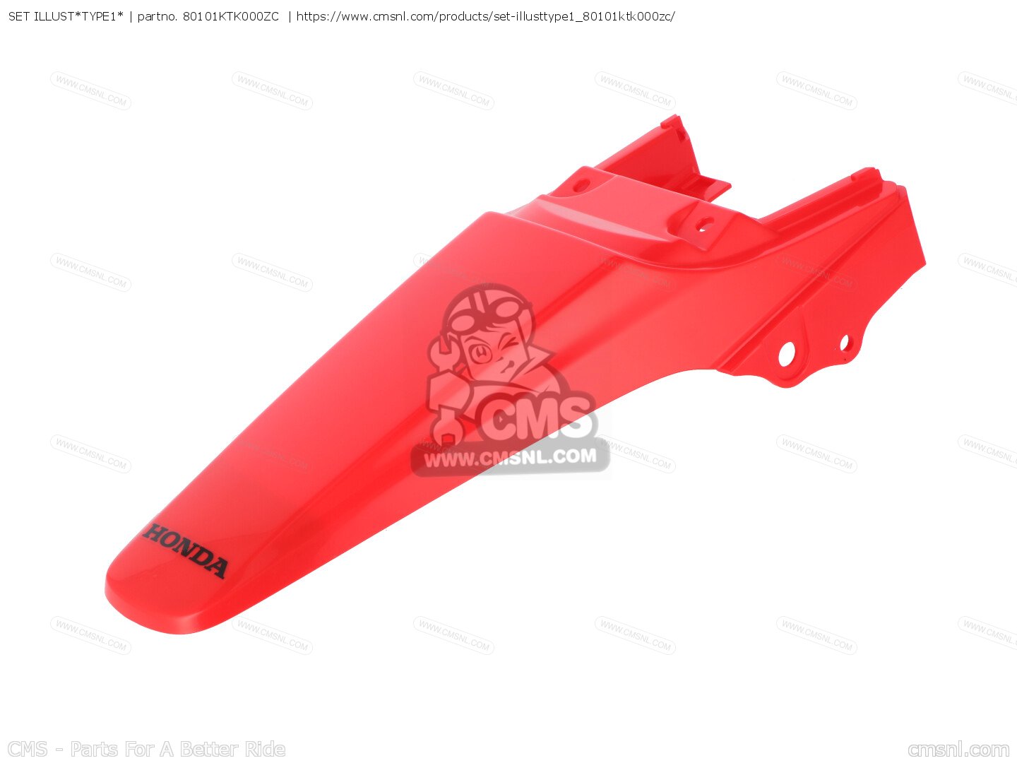 80101KTK000ZC: SET ILLUST*TYPE1* Honda - buy the 80101-KTK-000ZC at CMSNL
