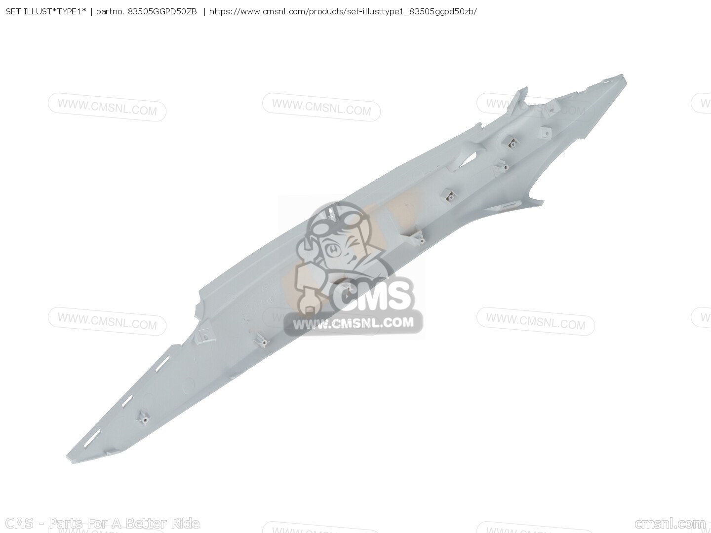 83505GGPD50ZB: Set Illust*type1* Honda - buy the 83505-GGP-D50ZB at CMSNL