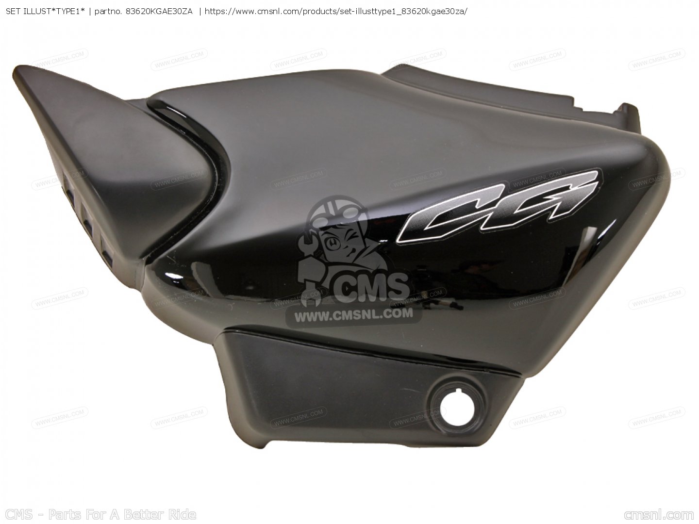 83620KGAE30ZA: SET ILLUST*TYPE1* Honda - buy the 83620-KGA-E30ZA at CMSNL