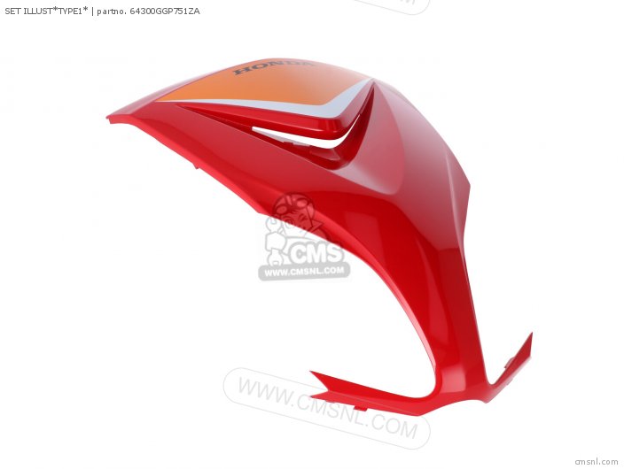 64300GGP751ZA: SET ILLUST*TYPE1* Honda - buy the 64300-GGP-751ZA at CMSNL