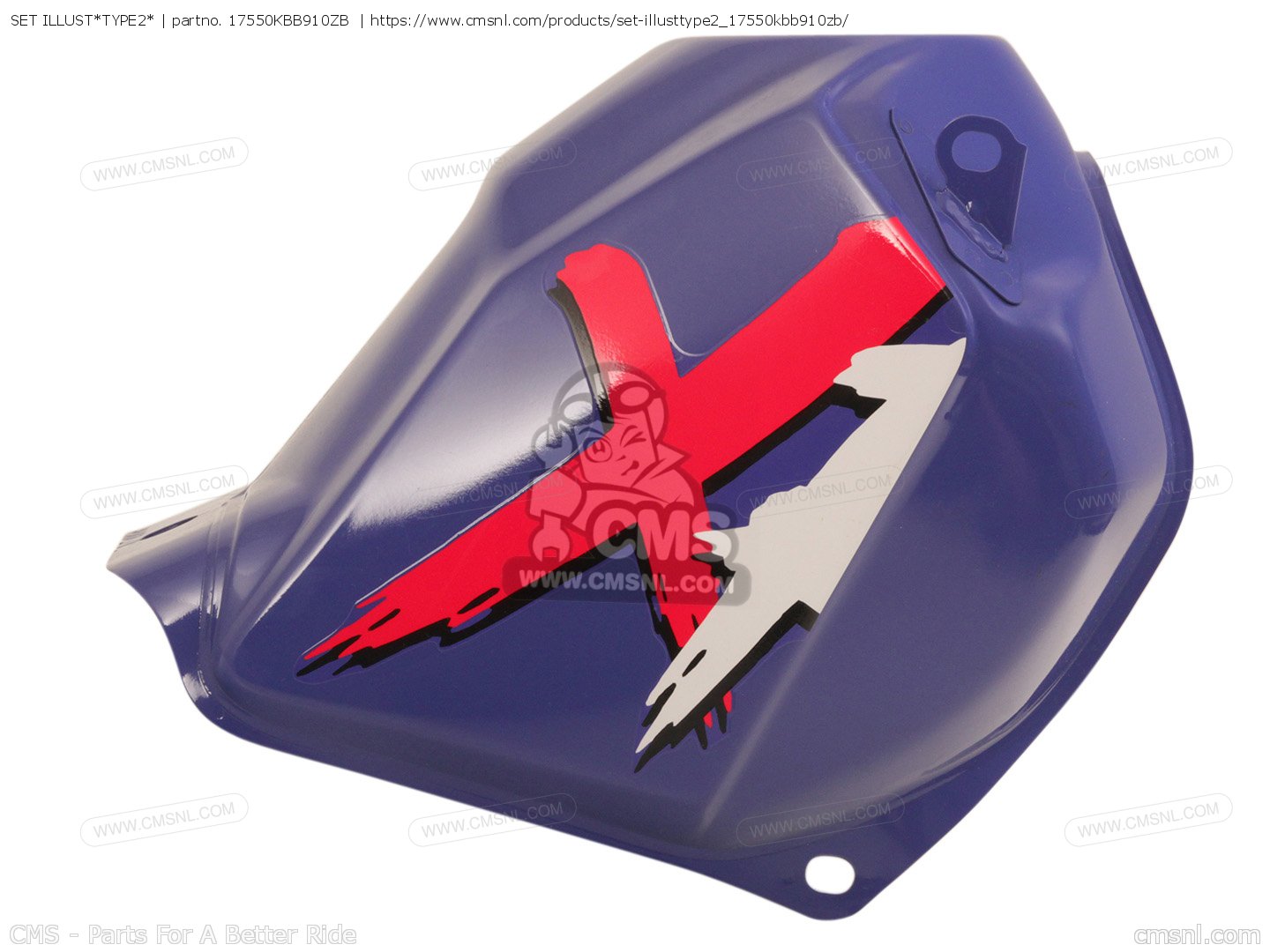 17550KBB910ZB: SET ILLUST*TYPE2* Honda - buy the 17550-KBB-910ZB at CMSNL