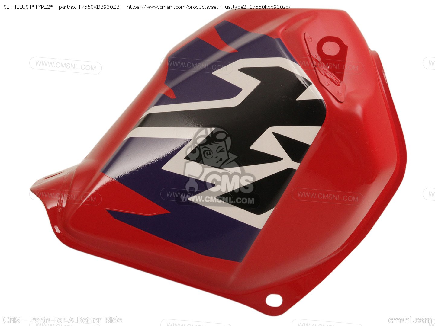 17550KBB930ZB: SET ILLUST*TYPE2* Honda - buy the 17550-KBB-930ZB at CMSNL