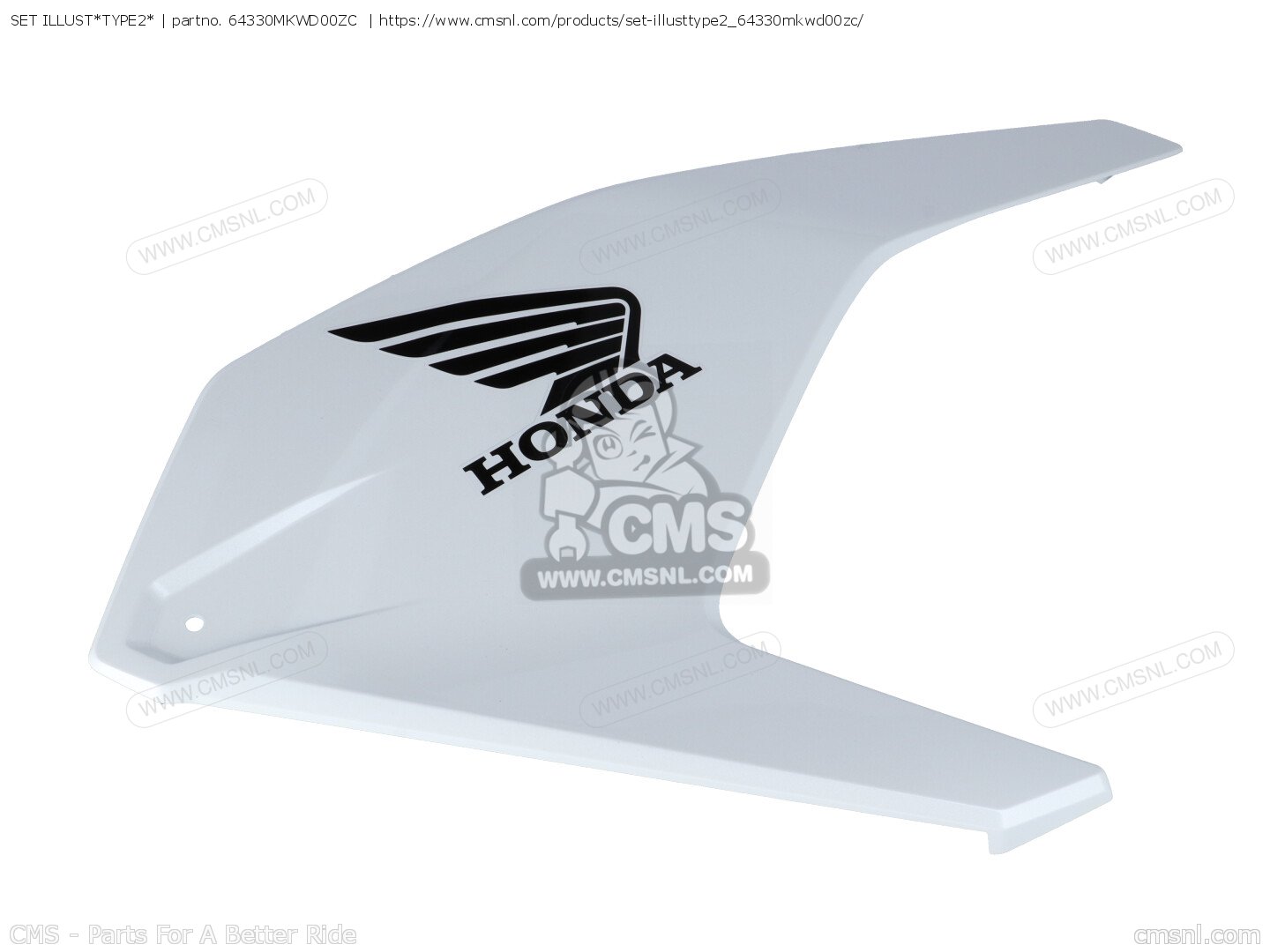 64330MKWD00ZC: SET ILLUST*TYPE2* Honda - buy the 64330-MKW-D00ZC at CMSNL