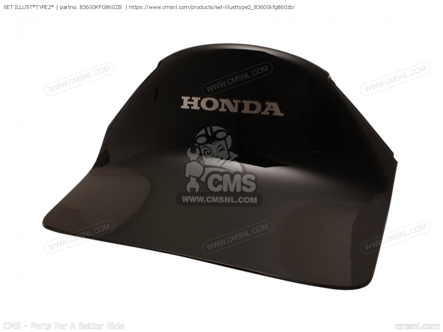 83600KFG860ZB: SET ILLUST*TYPE2* Honda - buy the 83600-KFG-860ZB at CMSNL