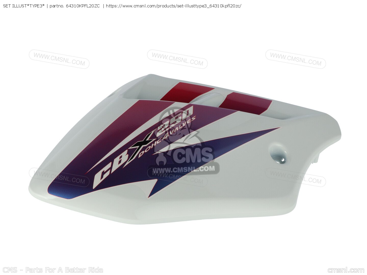 64310KPFL20ZC: SET ILLUST*TYPE3* Honda - buy the 64310-KPF-L20ZC at CMSNL