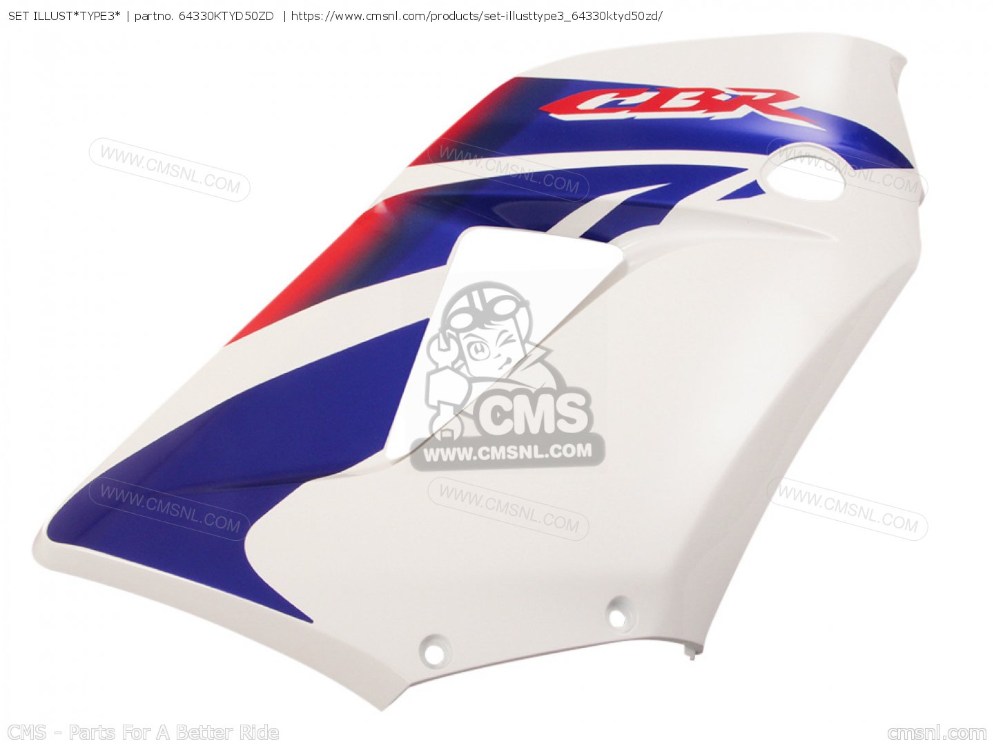 64330KTYD50ZD: SET ILLUST*TYPE3* Honda - buy the 64330-KTY-D50ZD at CMSNL
