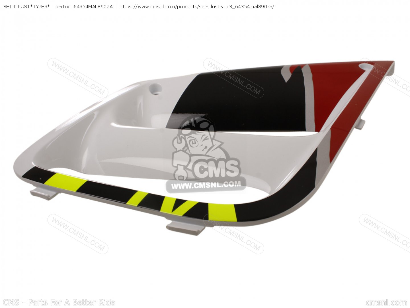 64354MAL890ZA: Set Illust*type3* Honda - buy the 64354-MAL-890ZA at CMSNL