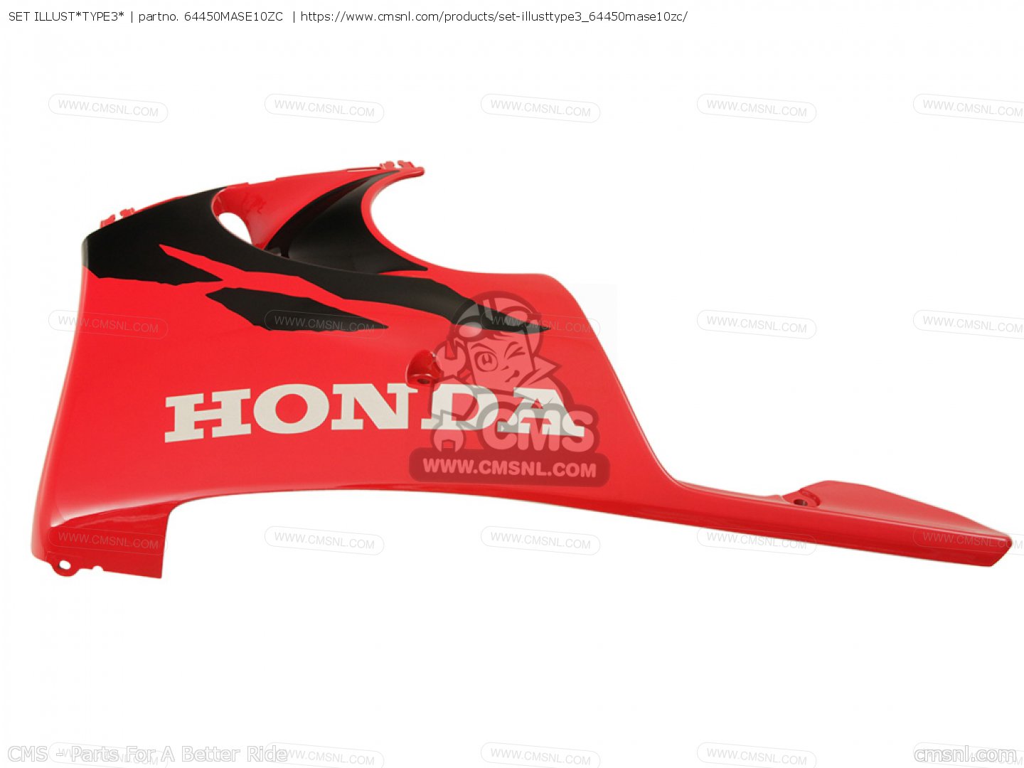 64450MASE10ZC: SET ILLUST*TYPE3* Honda - buy the 64450-MAS-E10ZC at CMSNL