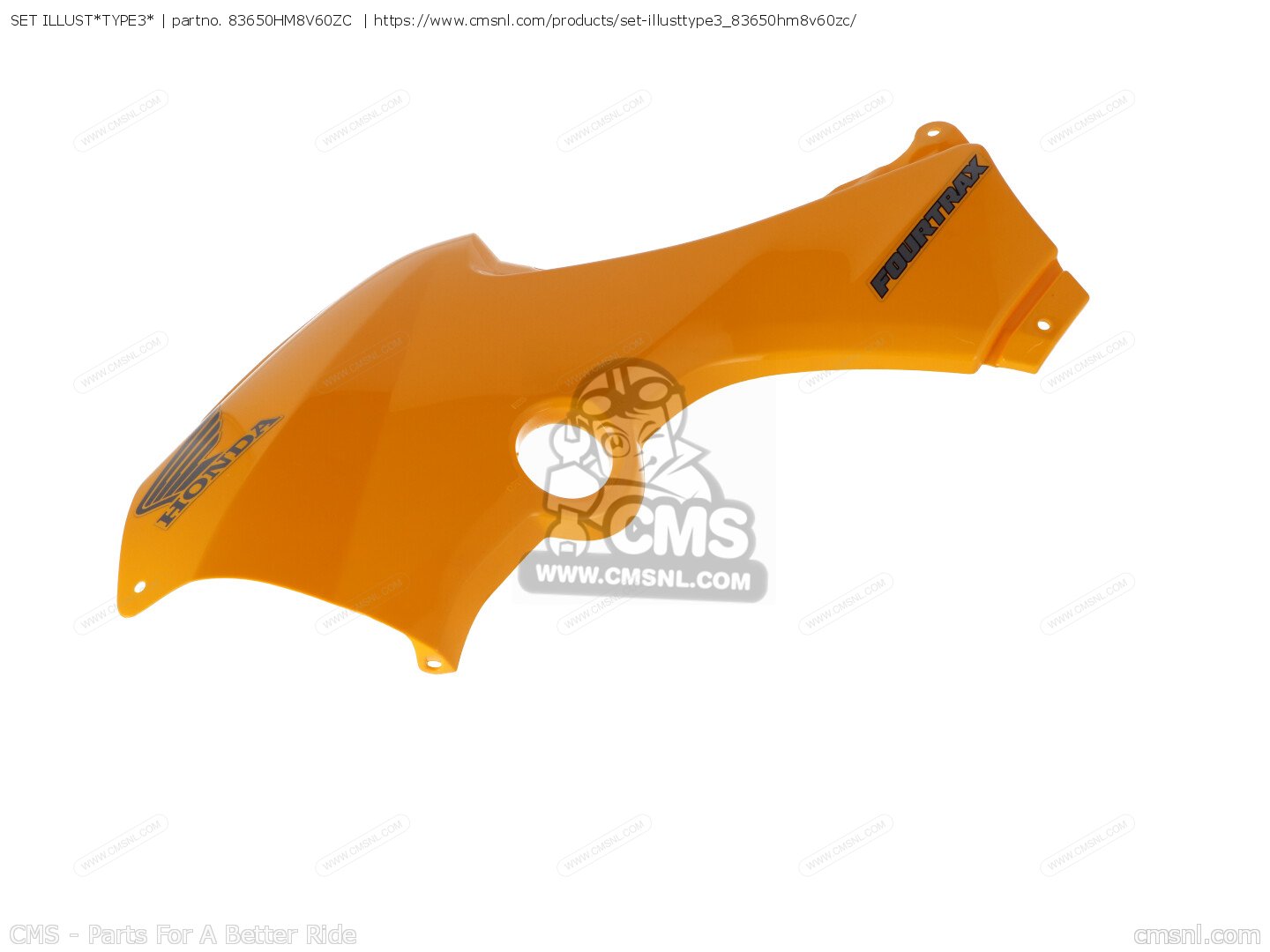 83650HM8V60ZC: SET ILLUST*TYPE3* Honda - buy the 83650-HM8-V60ZC at CMSNL