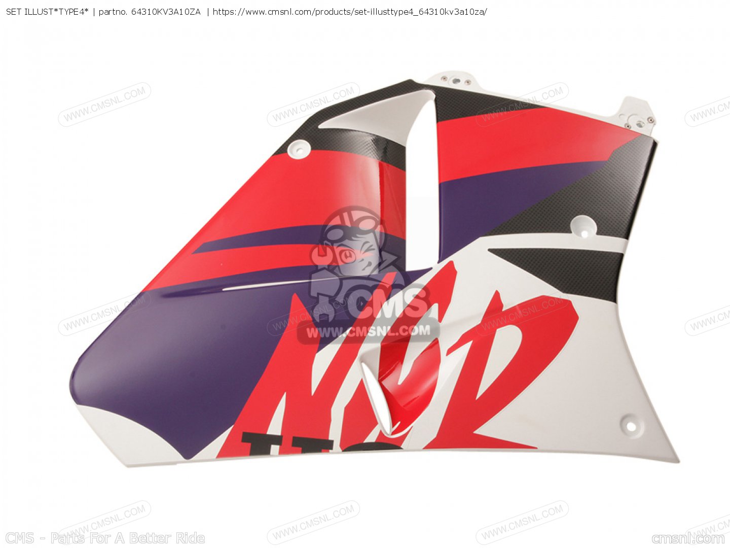 64310KV3A10ZA: SET ILLUST*TYPE4* Honda - buy the 64310-KV3-A10ZA at CMSNL