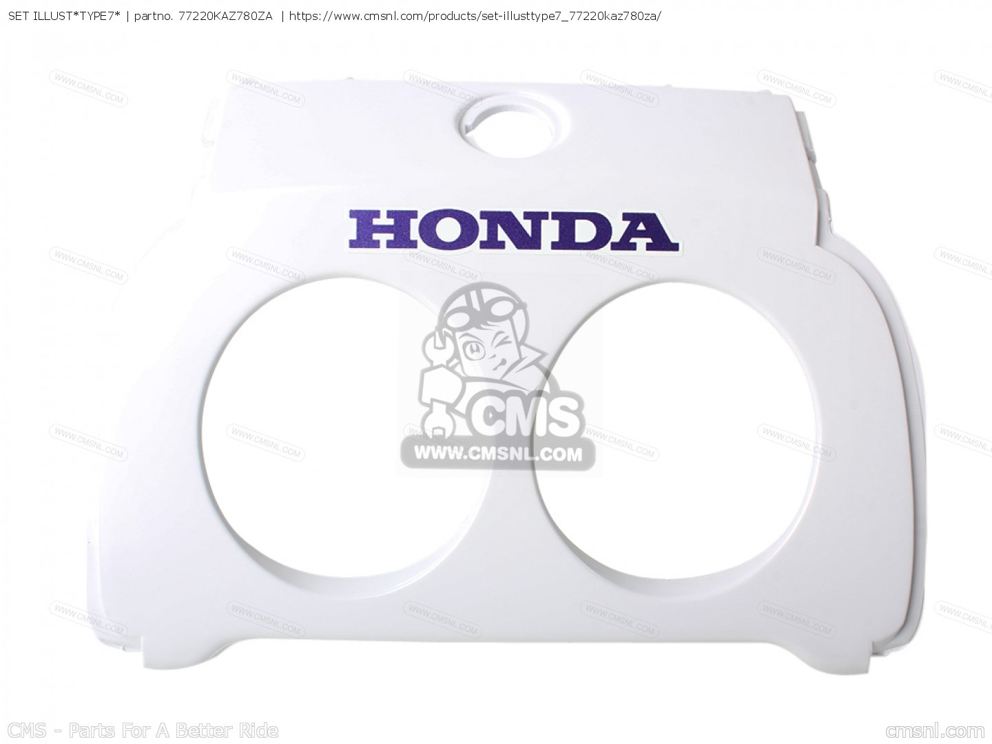 77220KAZ780ZA: Set Illust*type7* Honda - buy the 77220-KAZ-780ZA at CMSNL