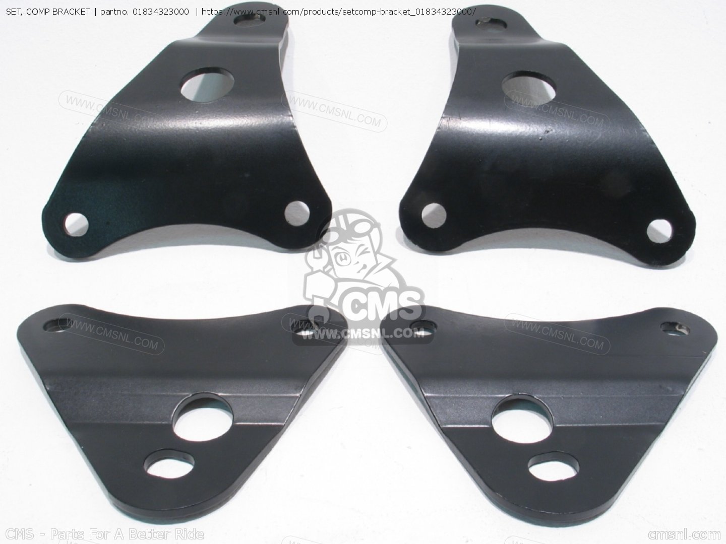 01834323000: SET, MUFFLER BRACKET Honda - buy the 01834-323-000 at CMSNL