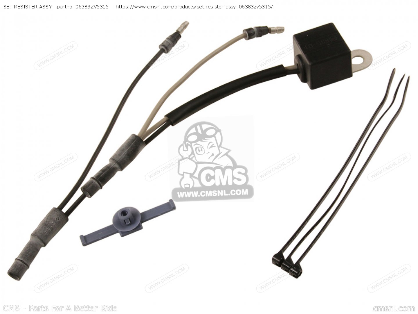 06383ZV5315: SET RESISTER ASSY Honda - buy the 06383-ZV5-315 at CMSNL