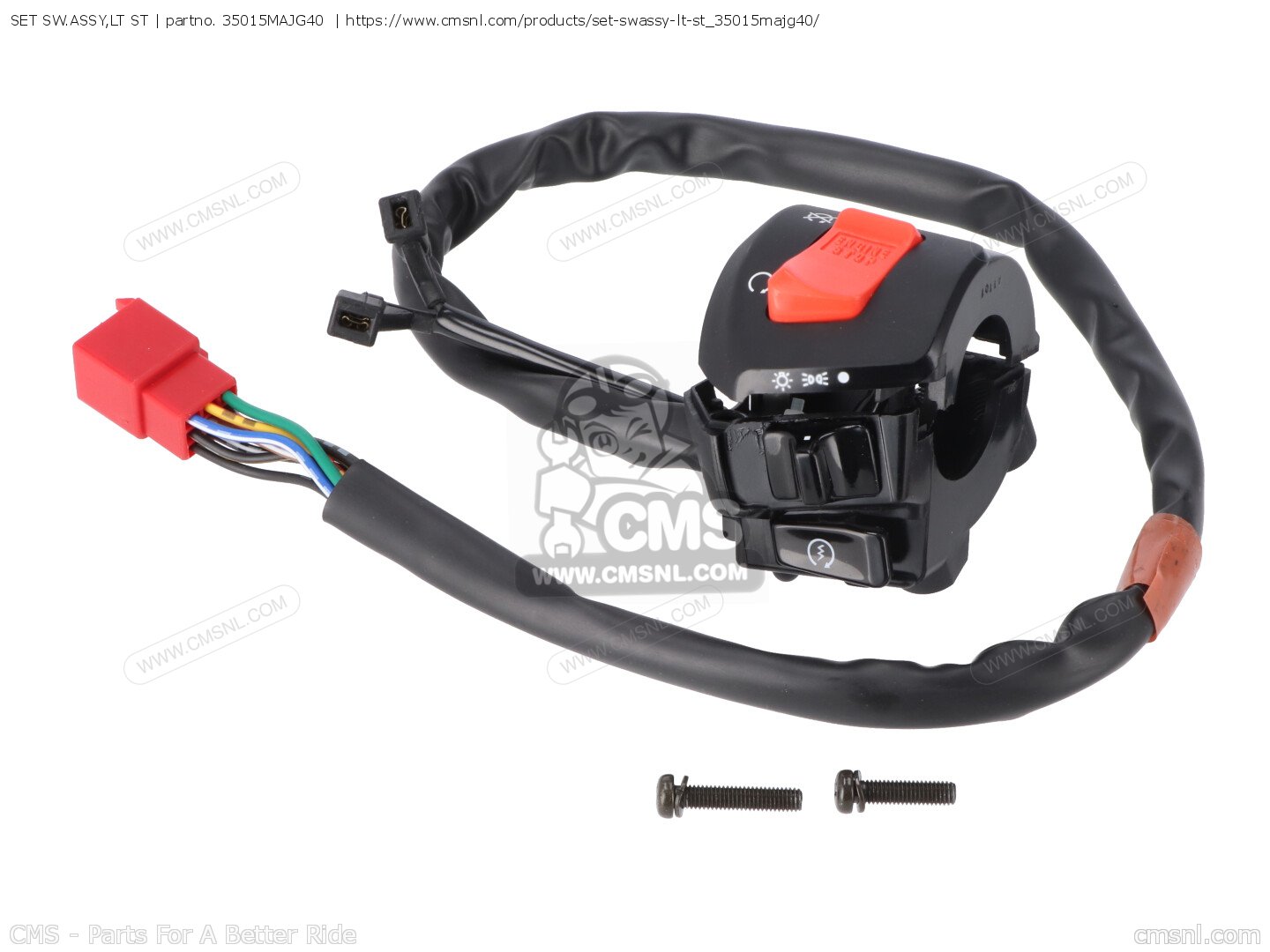 35015MAJG40: SET SW.ASSY,LT ST Honda - buy the 35015-MAJ-G40 at CMSNL