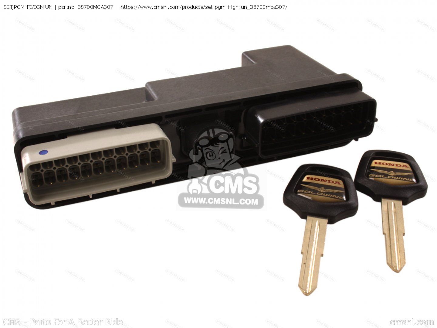 38700MCA307: Set, Ecu Unit With Keys Pgm-fi/ign Un Honda - buy the ...