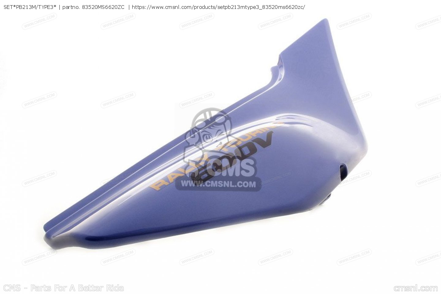 83520MS6620ZC: Set*pb213m/type3* Honda - buy the 83520-MS6-620ZC at CMSNL